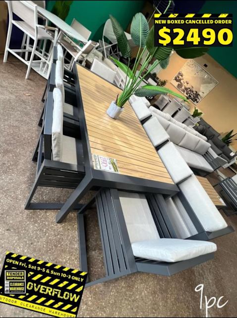 OUTDOOR Vanuatu 9pc Dining - Outdoor Dining Furniture in Loganholme QLD ...