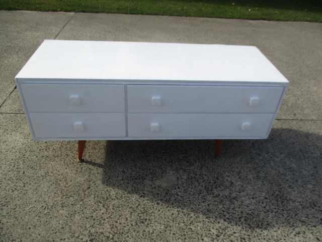 Vintage Retro 1970s ALROB Slimline Lowline TV Plasma Cabinet Drawers ...