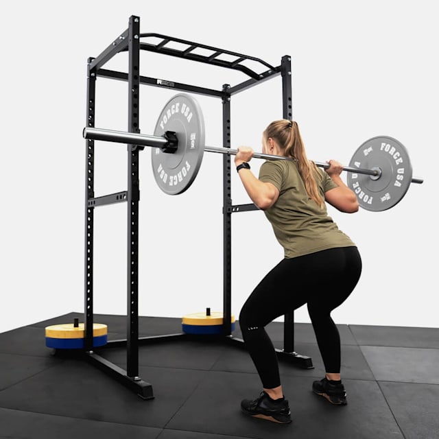 Force USA Power Rack Gym Heavy Duty Power Cage Squats Bench - Gym ...