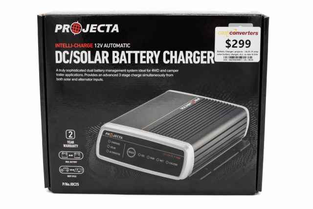 244817 -PROJECTA Intelli-Charge 12V Automatic DC/Solar Battery Charger ...