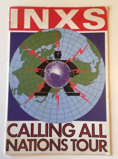 INXS Calling All Nations Tour Program - INXS Autograph Photo 1980 ...