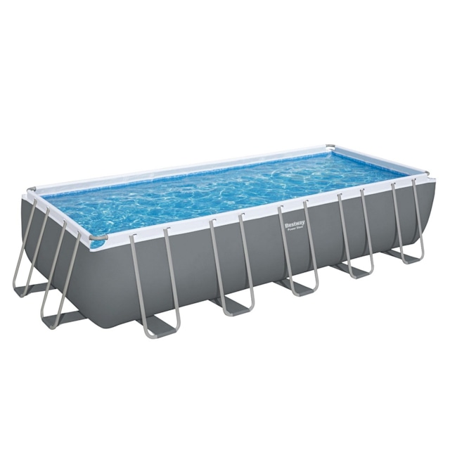 Swimming Pool 640x274x132cm Steel Frame Above Ground Pools Filter Pump ...