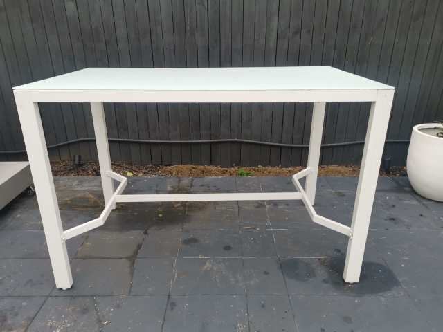 Mimosa 160 x 90cm Solaris Glass Top Bar Table - Dining Tables in Picnic ...