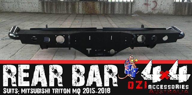 Safari Rear Bar Suits Mitsubishi Triton MQ, MR 2015 - 2022 | Auto Body ...