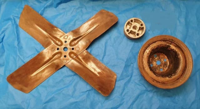 Chrysler Valiant Hemi radiator FAN, pulley, spacer package. VG-CM Fans ...