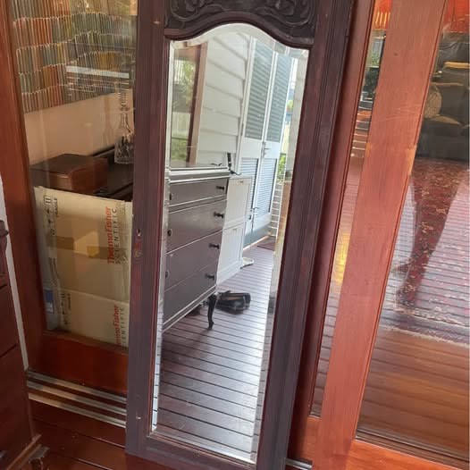 Beautiful antique silky oak long mirror - Mirrors in Ashgrove QLD ...