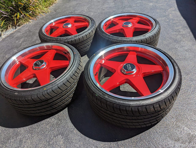 HOLDEN HSV HDT 20 MOMO STARS STING RED STAGGERED VT VU VX VY VZ ...