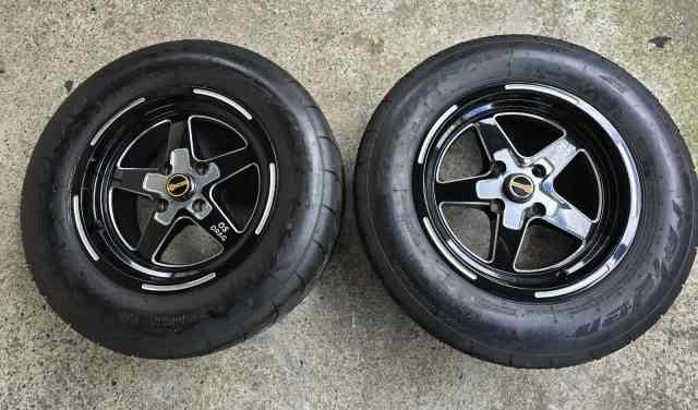 2 x 4x108 15 inch OS Formula Drag Wheels and 235 Hero Tyres | Wheels ...