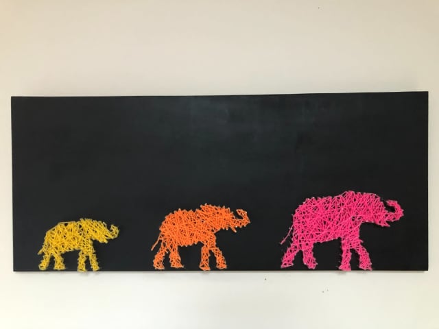 Large Colourful Elephant String Art | Art | Gumtree Australia Kingston ...