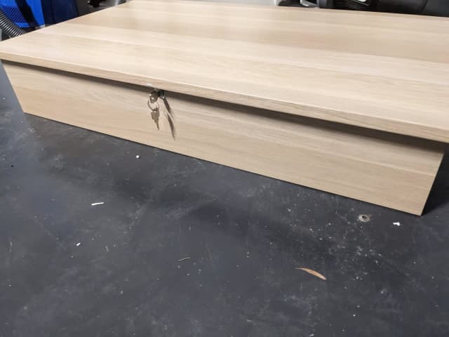 Ikea Komplement Lockable Drawer 100x58 White Stained Oak Effect ...