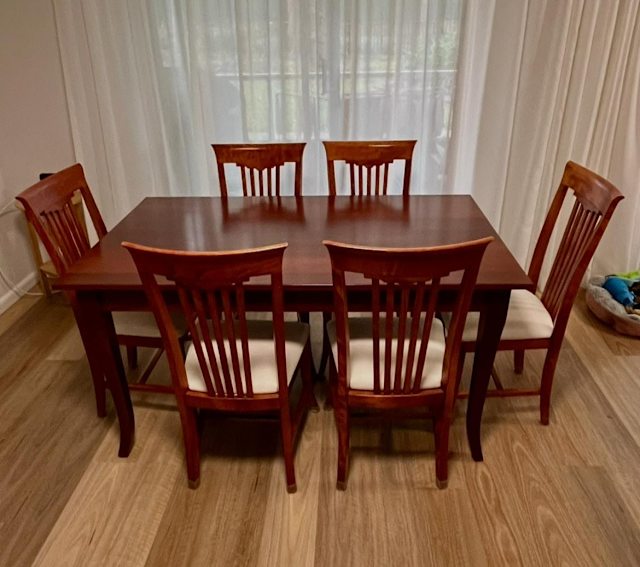 Beautiful Jarrah wooden dining table and 8 chairs - Dining Tables in ...