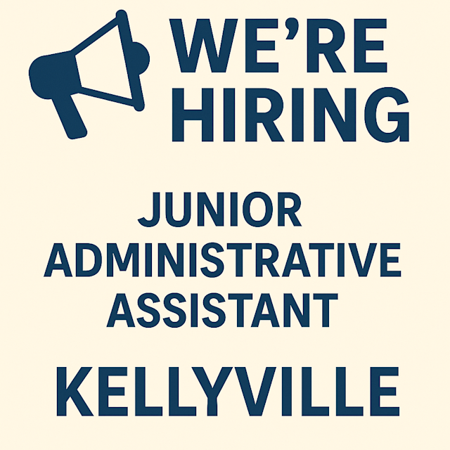 📣 Were Hiring: Junior Administrative Assistant – Kellyville ...