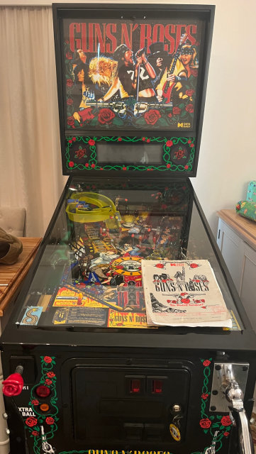 Guns and Roses pinball High end restore - Other Antiques, Art ...