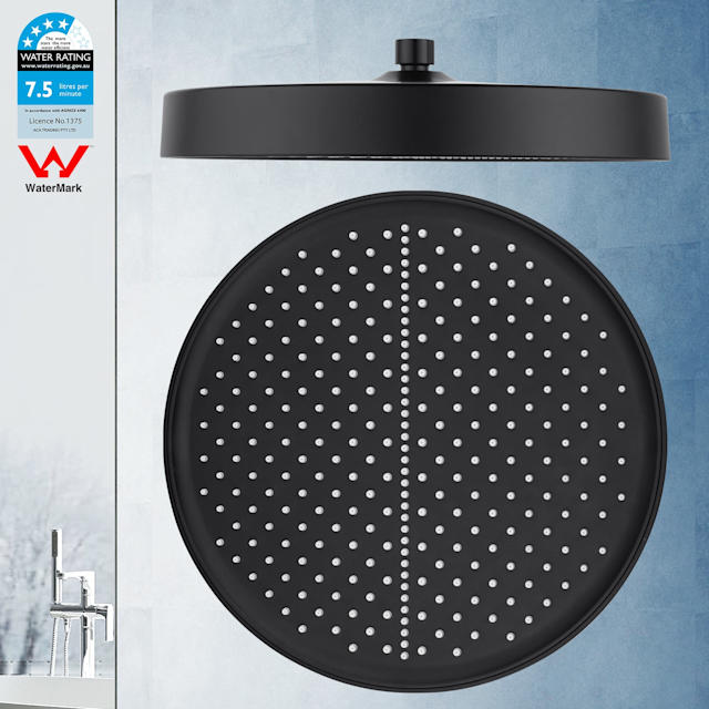 Bathroom 13 325mm Shower Head Ceiling Bath Black Round Matte Black ...