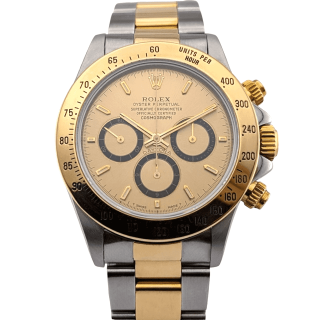 Rolex 16523 Daytona Zenith Two Tone Champagne Dial 40mm 1995 W Serial ...