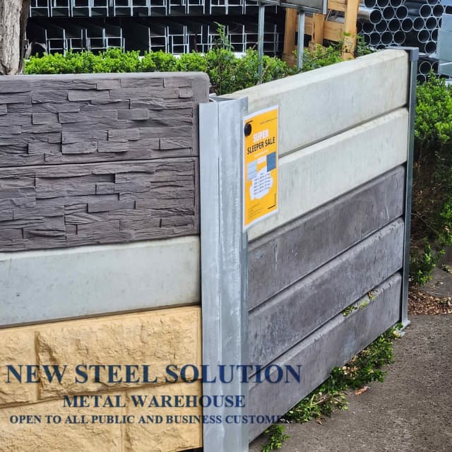 CONCRETE SLEEPER CHARCOAL / PLAIN 75*200*2000MM | Building Materials ...