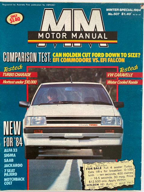 84 Pulsar Turbo Sigma GSR Colt Charade Turbo Alfa 33 Caravelle Squire ...