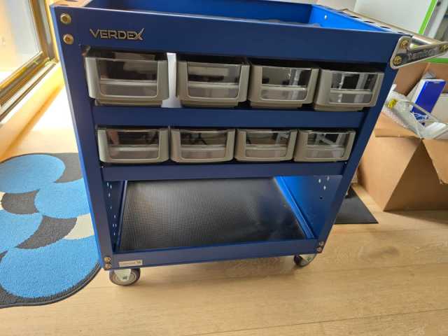 Verdex Parts Bin Trolley - 8 Bins - Tool Storage & Benches in NSW ...