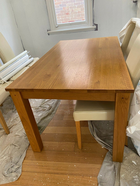 FREEDOM FURNITURE Timber Dining table & 6 chairs good cond, p/u 2046 ...