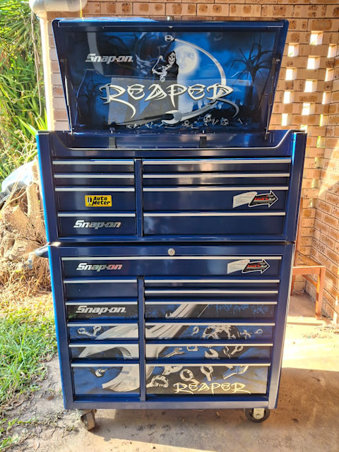 Snap-on tool box GRIM REAPER and INCLUDING tools . - Tool Storage ...