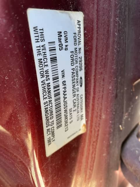 ENGINE 2005 FORD FALCON BA 4LTR BARRA 182 AUTO 6CYL PETROL | Engine ...