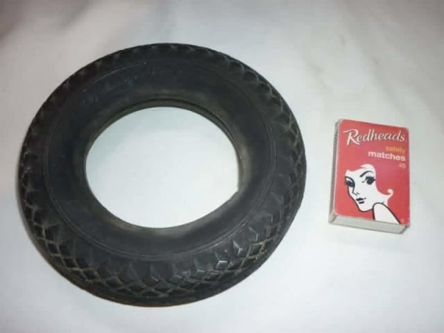 Old Vintage Small GOODYEAR Tyre, Surround Edge of an Old Glass Ashtray ...