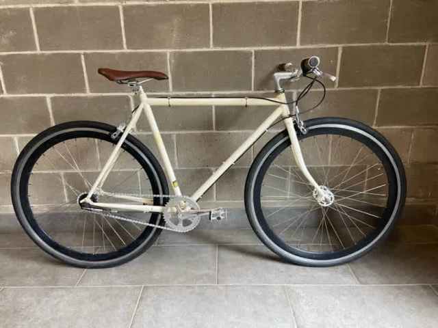 Unisex Cream Chappelli 3 Speed / Gear Bike Bicycle 54cm Med & Helmet ...