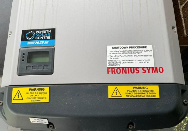 4 years old Fronius 10kW 3 Phase SYMO Solar Inverter - Other Appliances ...