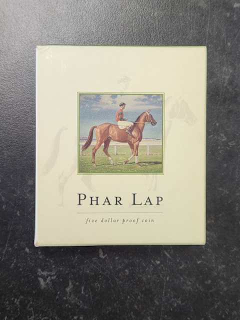 Royal Australian Mint Phar Lap 5 Dollar Proof Coin - HL20581-17 ...