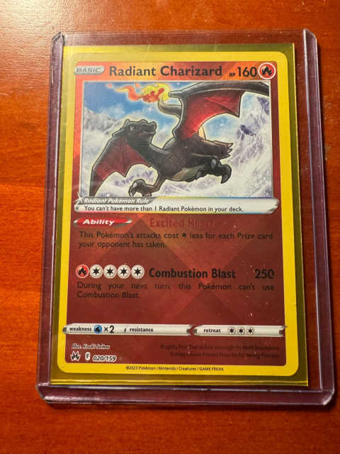 Pokémon Radiant Charizard Crown Zenith 020/159 Holo, Rare ...