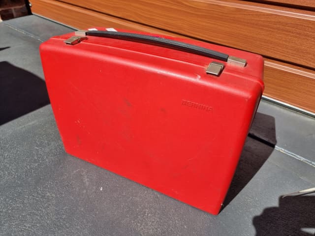 Vintage Bernina 830 Record Sewing Machine Red Hard Carry Case - Sewing ...
