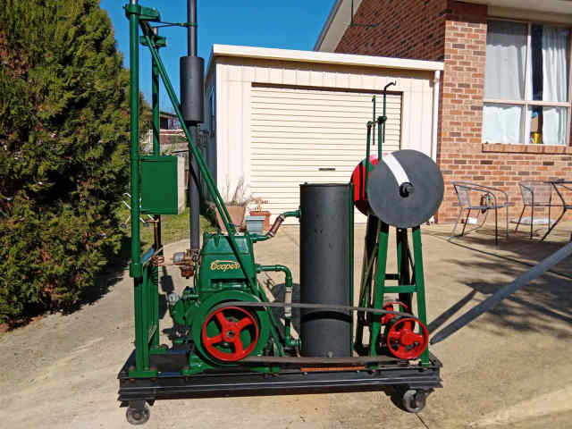 Vintage stationary engine - Cooper two man shearing stand - Antiques in ...