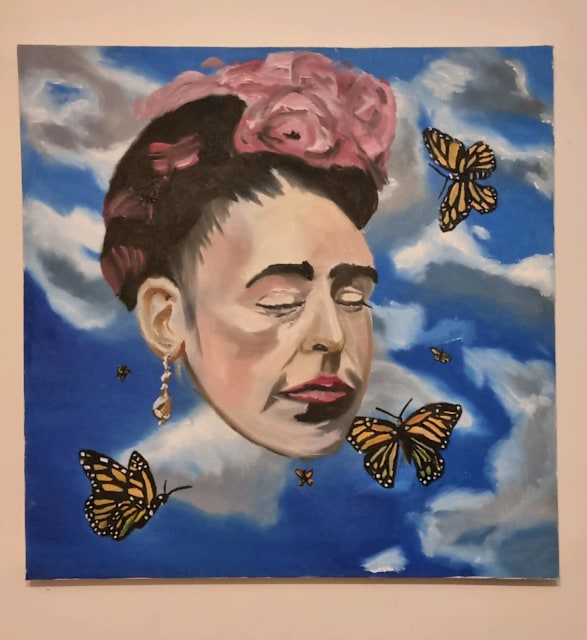 "Frida Is Dead",by Artist JACOB BUTLER stretched ready to hang | Art ...