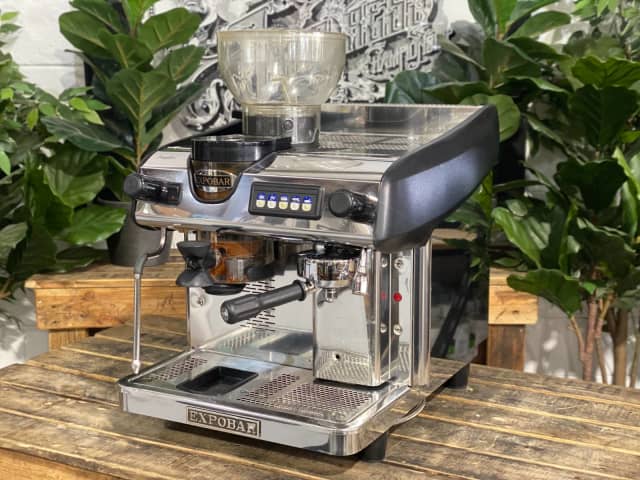 EXPOBAR MEGACREM & BUILT-IN GRINDER 1 GROUP ESPRESSO COFFEE MACHINE ...