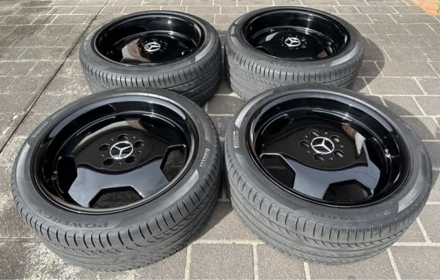 18 inch Mercedes Mono block rims with tyres 5x112 | Wheels, Tyres ...