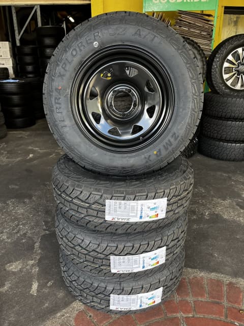 225/70/16 all terrain with sunriser rims for Toyota Hilux WorkMate ...