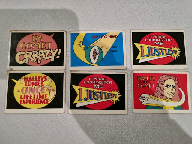 Vintage HALLEY'S COMET 1986 Collector cards | Collectables | Gumtree ...