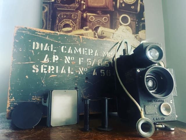 RARE c1950s AGI 6x6 Mark IV Agilux Dial Recording Military Camera Kit ...