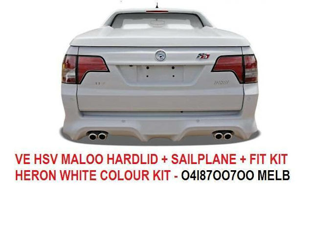 VE HSV MALOO GENUINE HARDLID SAILPLANE FITTING KIT- HERON WHITE-melb ...