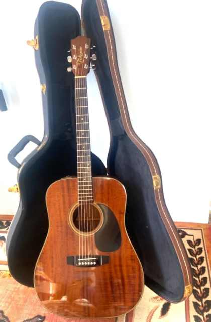 Takamine PT-06EKW Koa finish acoustic/electric with de-luxe case 1982 ...