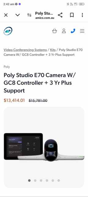 POLY G7500 4K CODEC WIRELESS PRESENTATION SYSTEM,STUDIO - Components in ...