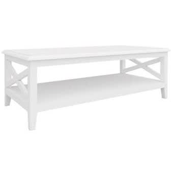Daisy Coffee Table 120cm Rectangular Solid Acacia Wood Hampton Fu ...