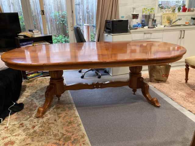 Antique solid wood 8 seater dinning table good condition - Dining ...