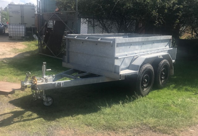 Box Trailer, 2.8T, 8x4, high side, galvanised. 11 monthgs rego ...