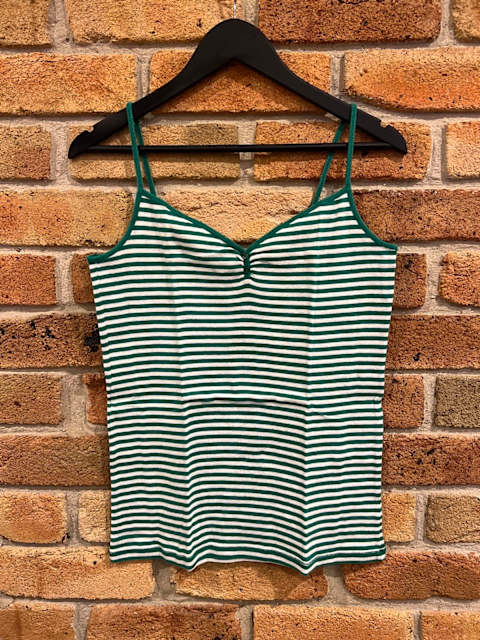 Size 14 - Ladies green & white striped singlet top - Tops & Blouses in ...