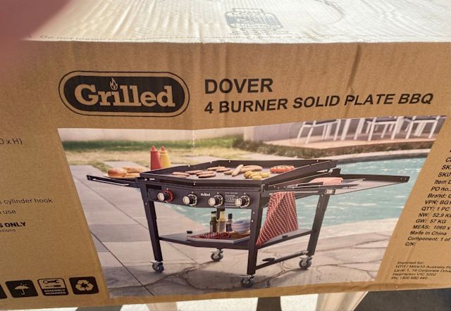Dover 4 Burner Solid Plate BBQ - Miscellaneous Goods in Queanbeyan ACT ...
