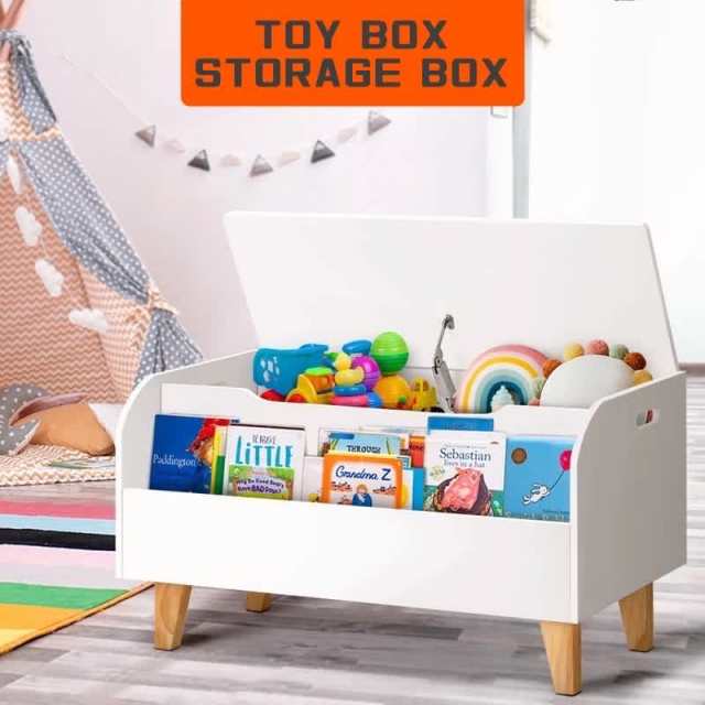 Kids Toy Box Bookshelf Storage Children Room Bookcase Organiser ...