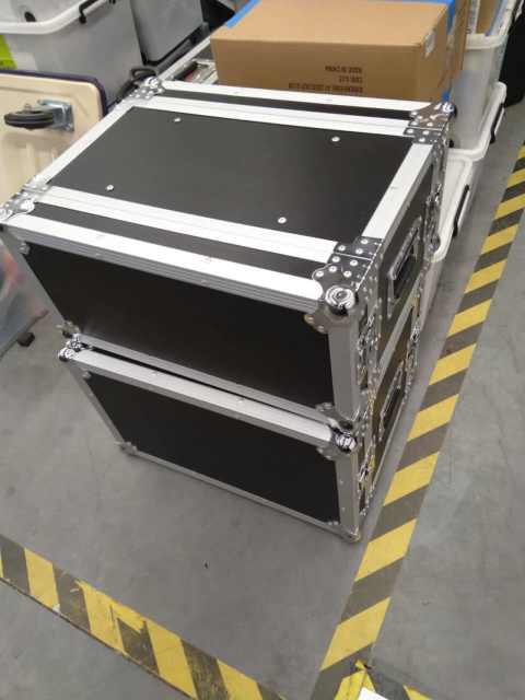 Heavy duty flight case rack mount 4RU $250 for both cases together ...
