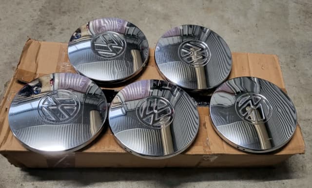 VW Golf Mk1 chrome original hub caps | Wheels, Tyres & Rims | Gumtree ...
