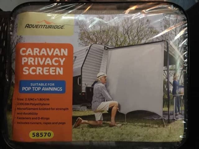 NEW Caravan/ pop top side privacy screen | Caravan & Campervan ...